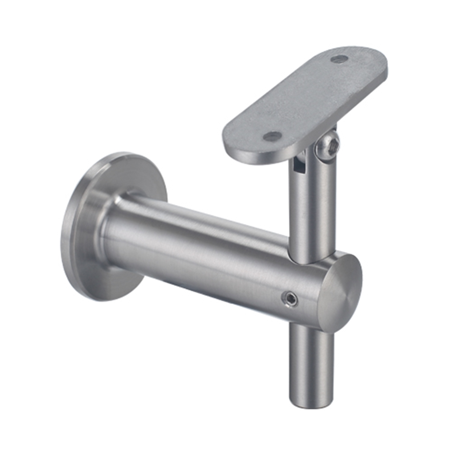 UNIKIM Adjustable Stair Stainless Steel Square Round Glass Mount ...