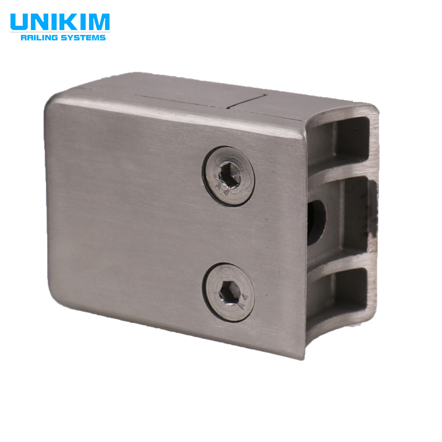 UNIKIM Balustrade System Glass Railing Clamp Fittings Square Glass ...
