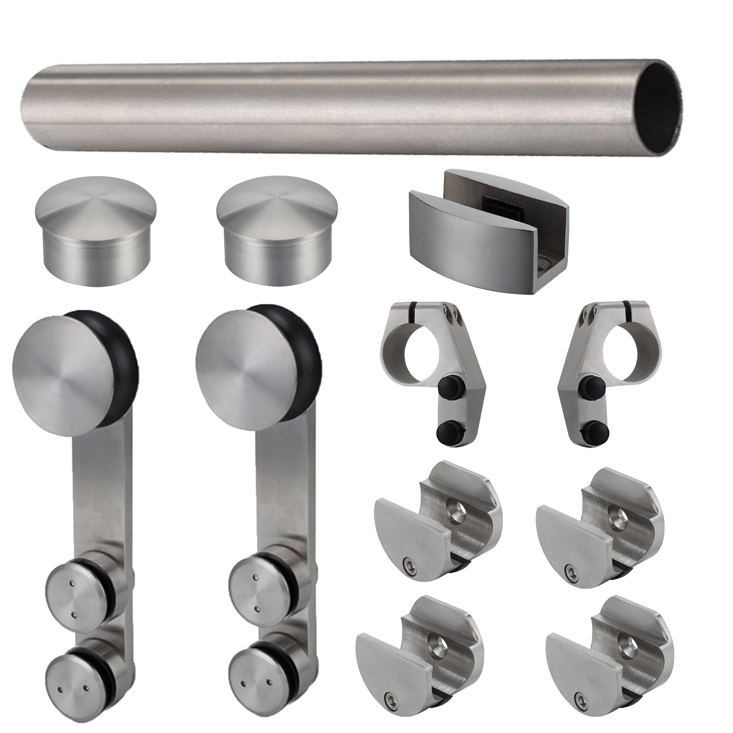 UNIKIM Stainless Steel Canopy Glass Canopy Fittings Balcony Frameless ...